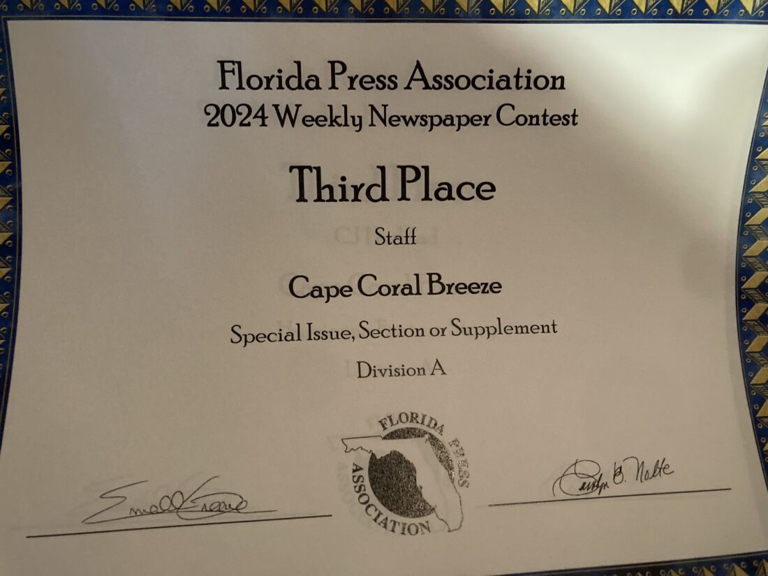 Fort Myers Beach Observer wins Florida Press Association awards for ...